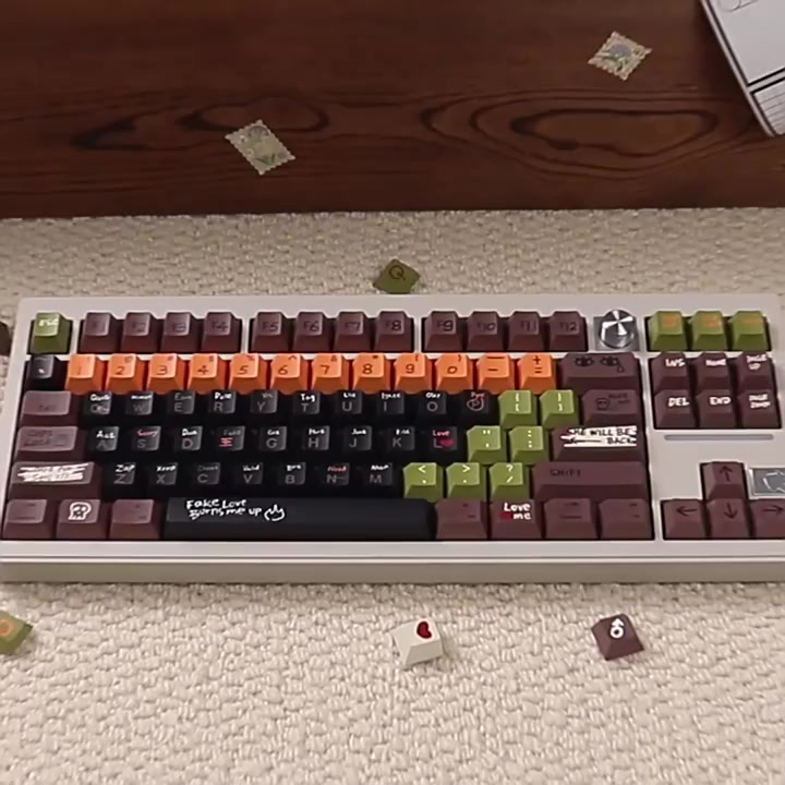 Jual Yongqiu Love story Keycaps Tema Kisah Cinta PBT Cherry Profile ...