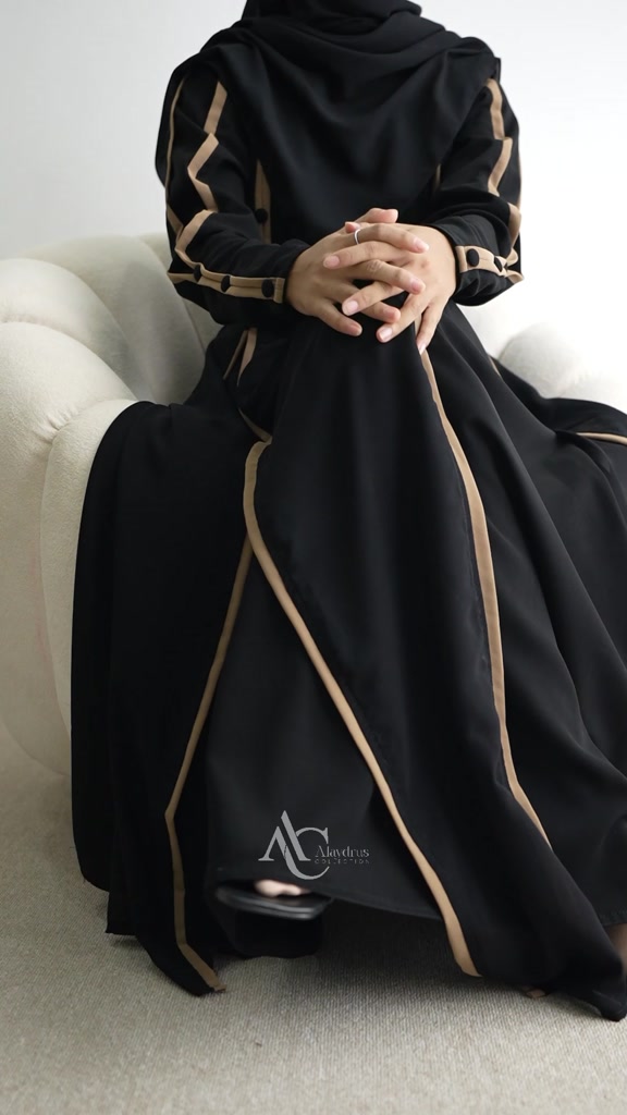 Jual Alaydrus Collection Abaya Hitam Turkey Aisyah Gamis Syari Muslimah ...