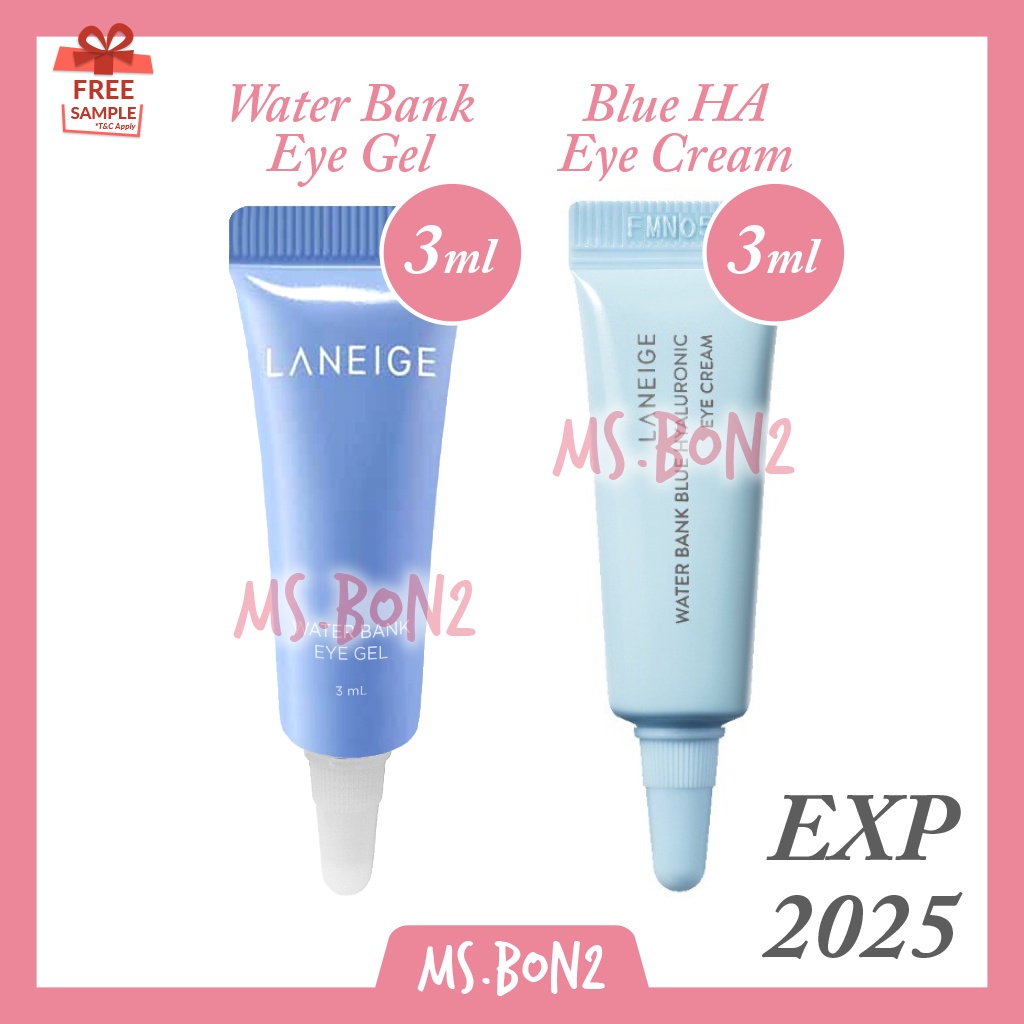 Jual Laneige Water Bank Blue Hyaluronic HA AH Eye Cream / Eye Gel EX ...