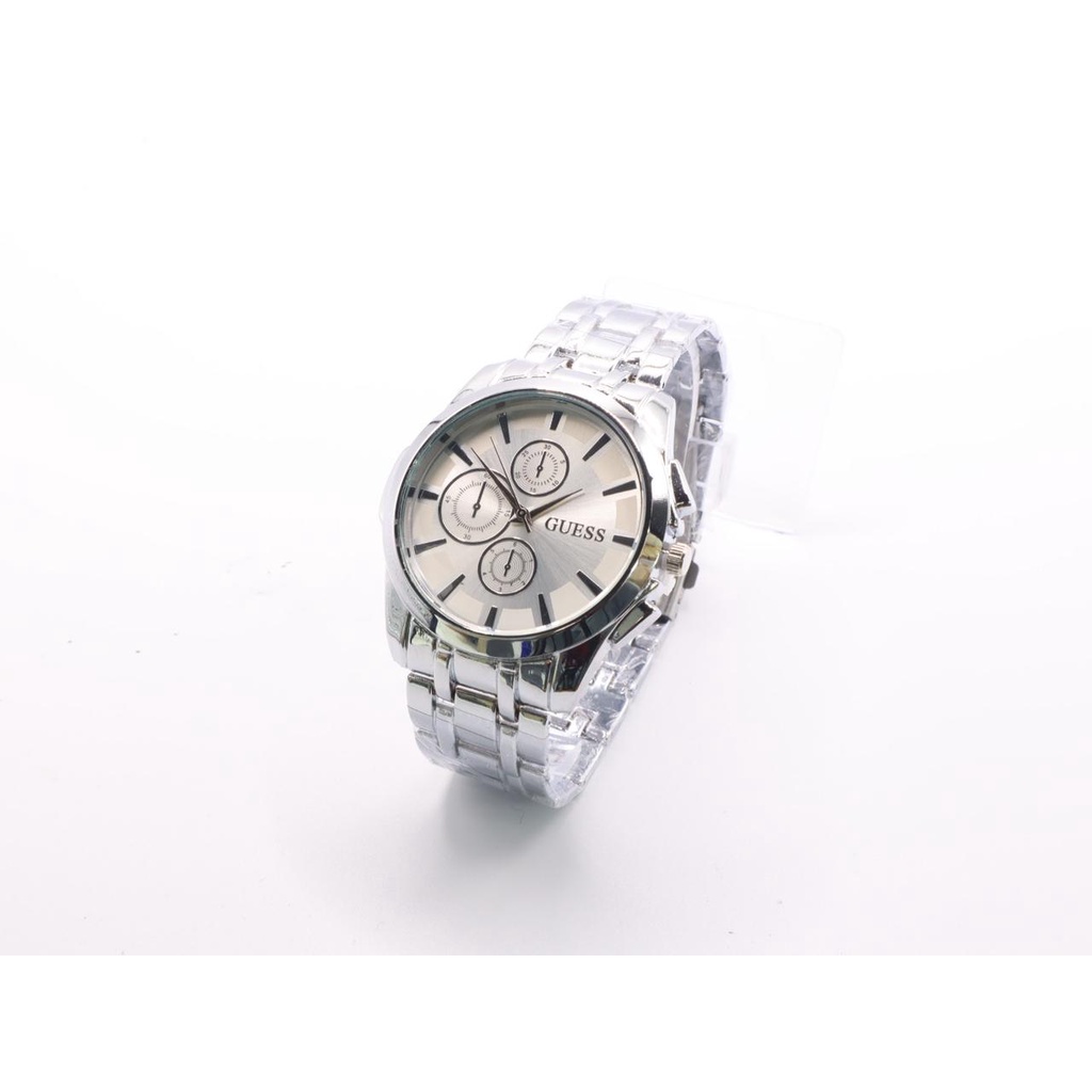 Jual Jam Tangan Wanita Guess Model Analog Body Oval Rantai Stainless ...