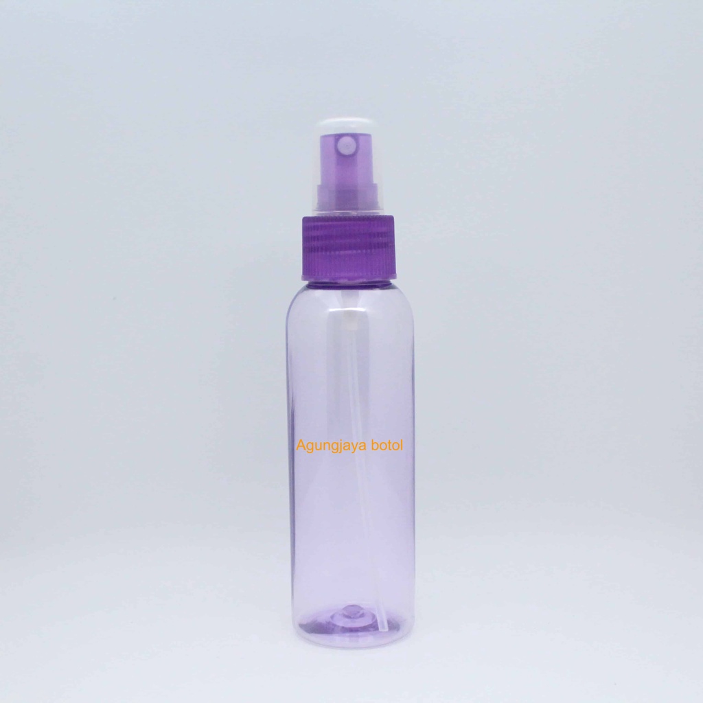 Jual Botol Pet 100 Ml Br Ungu Tutup Spray Neck 24 | Shopee Indonesia