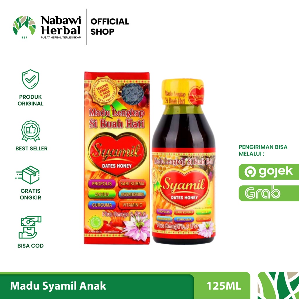 Jual SYAMIL - Dates Honey Madu Anak Si Buah Hati 125ml | Shopee Indonesia