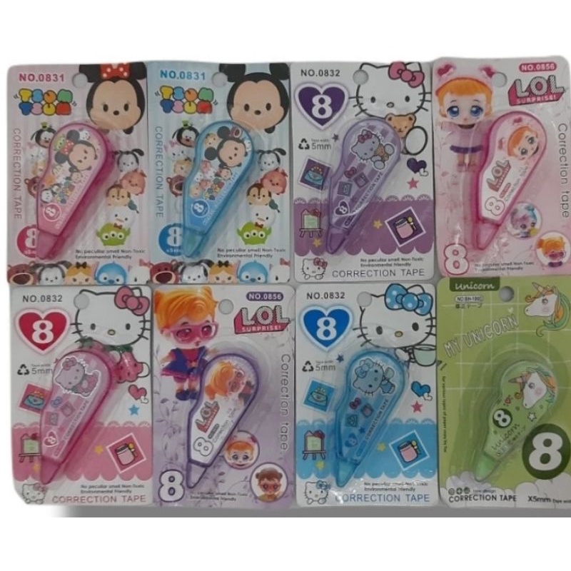 Jual Tape Corecction / Tip Ex karakter random | Shopee Indonesia
