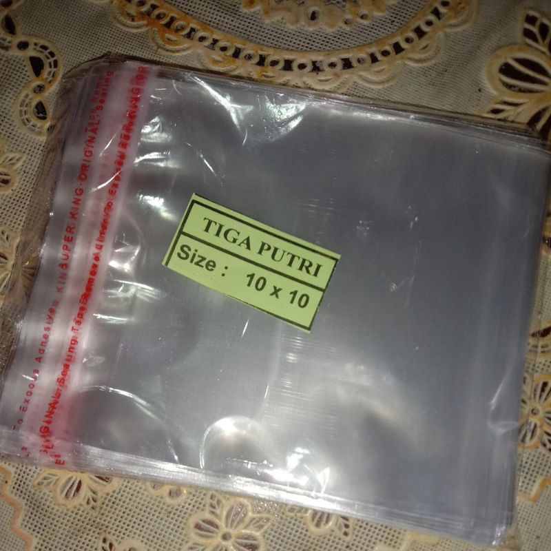 Jual plastik kue plastik OPP 10X10 isi 100 grosir | Shopee Indonesia