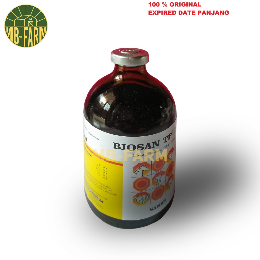Jual BIOSAN TP INJEKSI 100 ml SANBE HEWAN BESAR | Shopee Indonesia