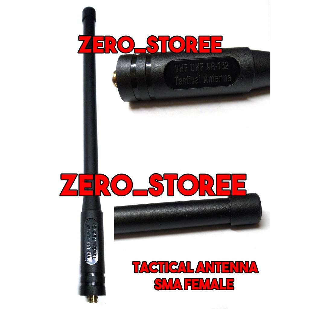 Jual AR152 ABBREE AR-152 Tactical Antenna High Gain Dual Band VHF UHF 144/430Mhz Antena HT UV5 ...