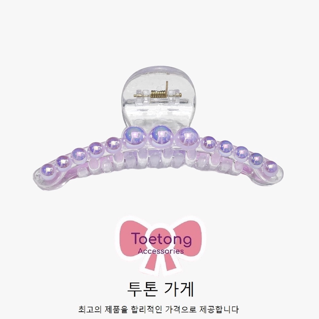 Jual Jepit Rambut Salon Korea Mutiara Transparan 11.5cm JUMBO Jedai Mutiara Warna Frost Pearl ...