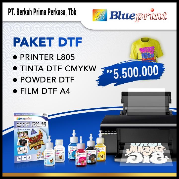 Jual Paket Lengkap Dtf Blueprint. Printer L805, Tinta, Powder, Dan Dtf ...