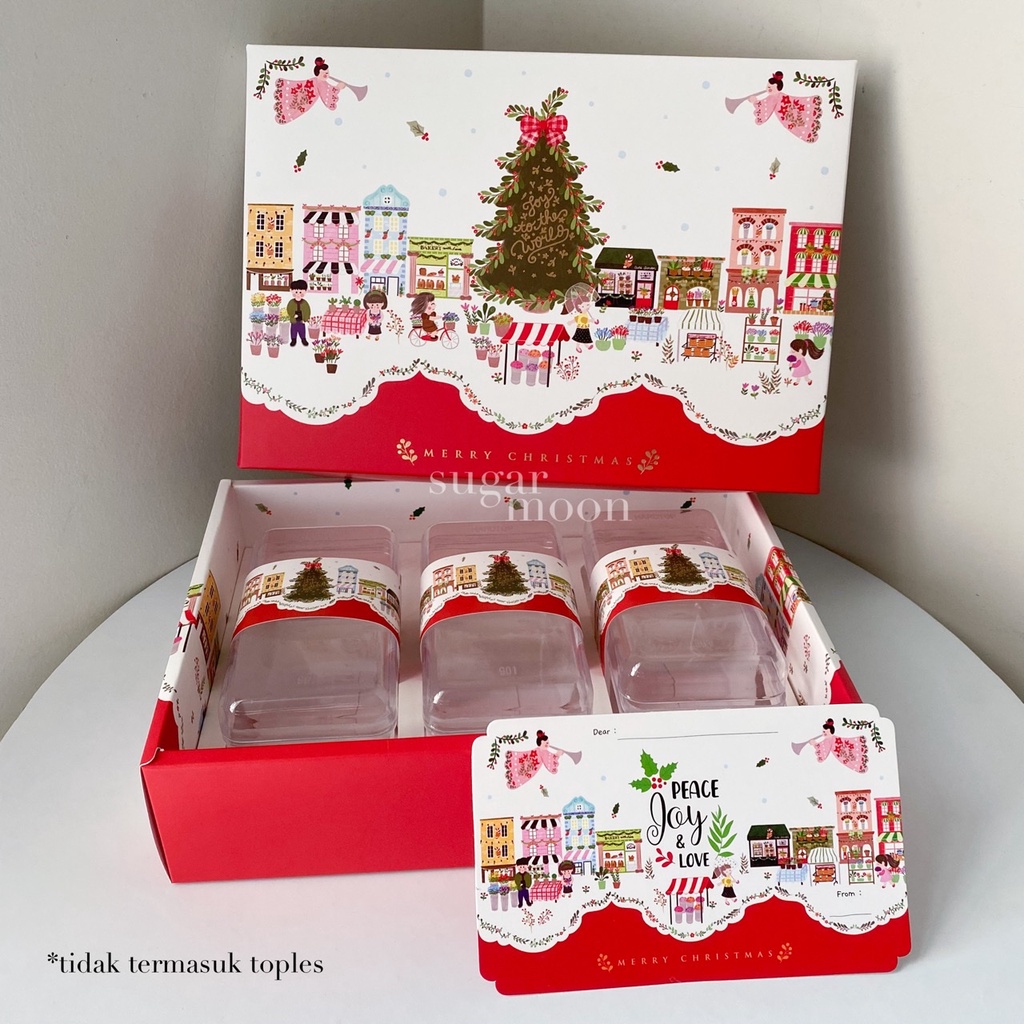 Jual Charlotte Box - Kotak Christmas Xmas Natal Dus Packaging Cake Kue ...