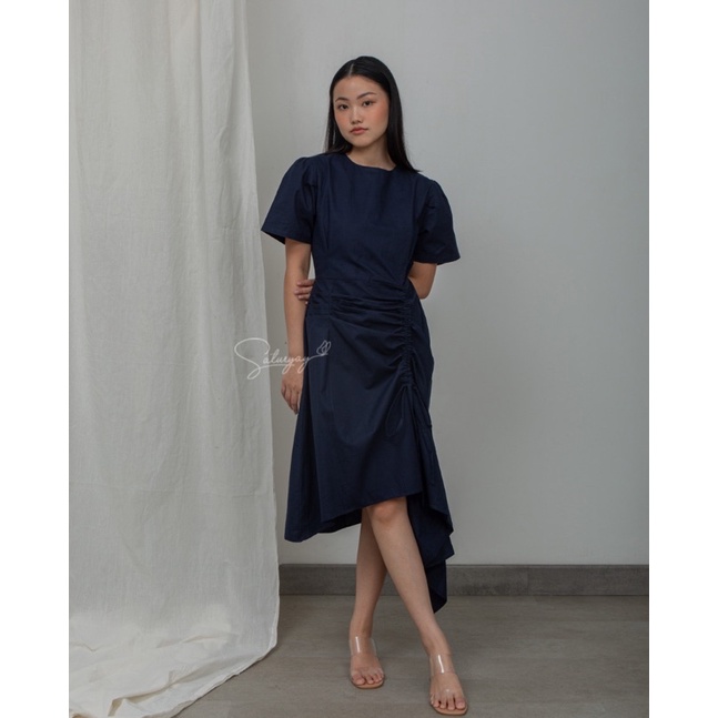 Jual Saturyay - Chloe Dress - Dress Serut Korea / MIDI DRESS | Shopee ...