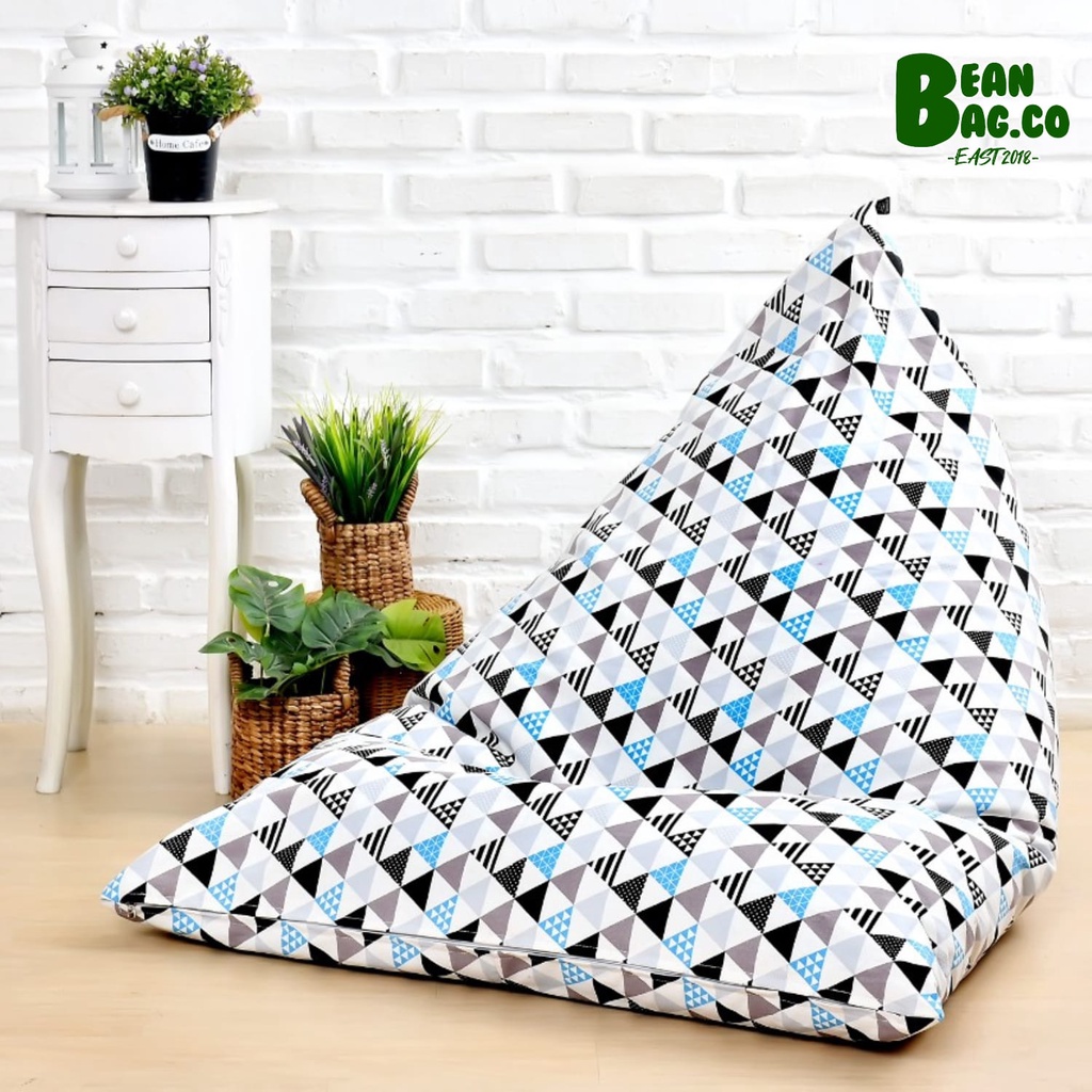 Jual Bean bag Triangle Pyramid White Size XL | Shopee Indonesia