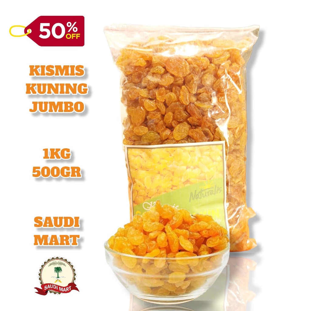 Jual kismis manis 1kg semi jumbo /kismis kuning non biji 1kg | Shopee ...