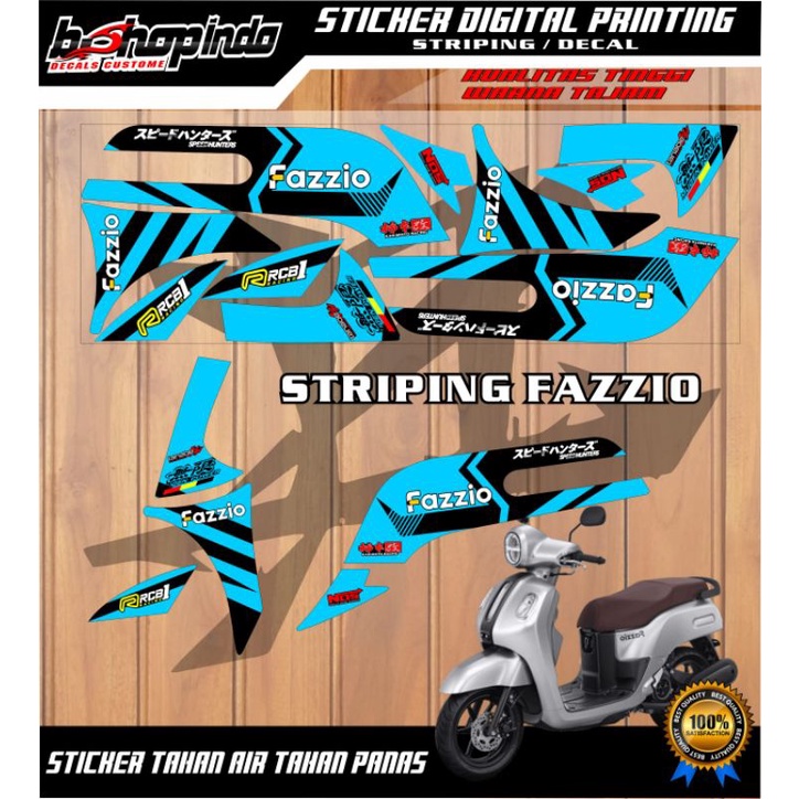 Jual Stiker Yamaha Fazzio striping garfis simple keren | Shopee Indonesia