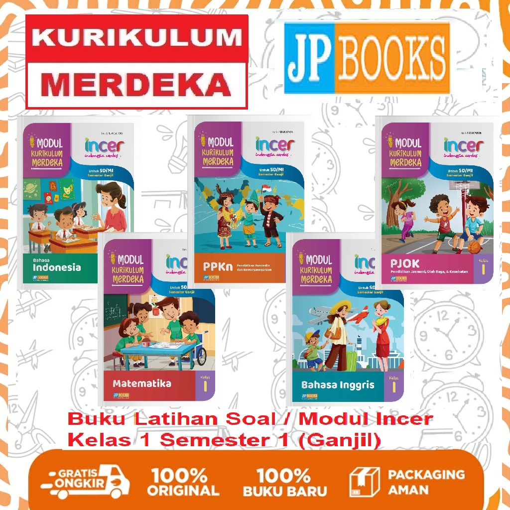 Jual Jp Books - Best Seller Buku Latihan Soal INCER SD Kelas I Kurikulum Merdeka | Shopee Indonesia
