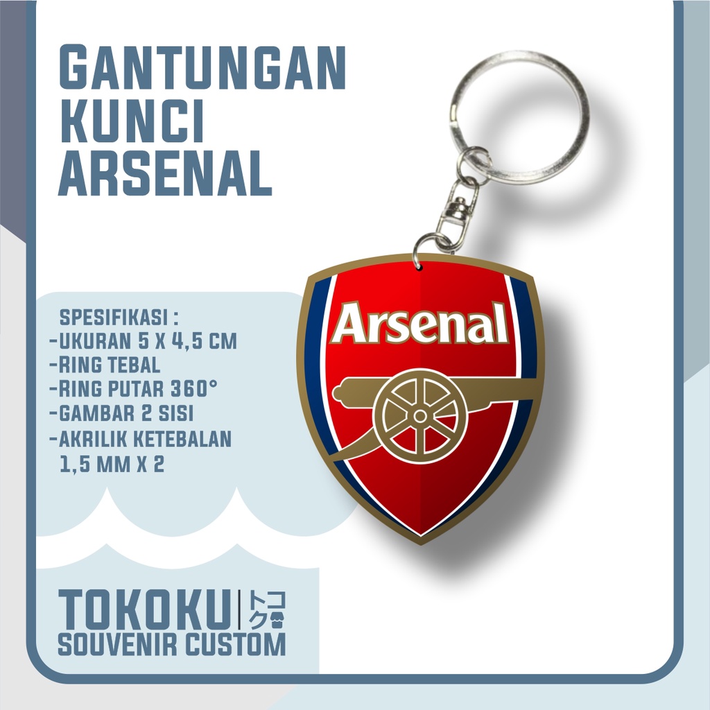 Jual (PROMO) GANTUNGAN KUNCI LOGO TIM EPL | GANCI SEMUA TIM BOLA ...