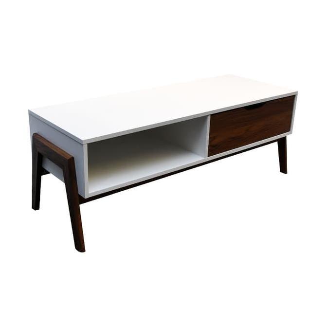 Jual Informa Meja Tv - Velona Tv Stand White Walnut 120Cm Lapakhusna ...