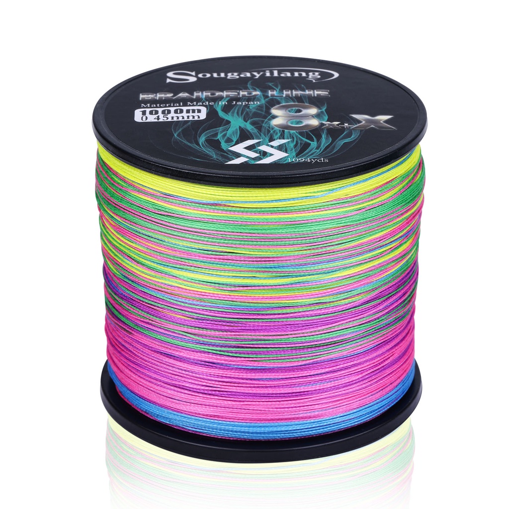 Jual Sougayilang 300M 500M 8+X Strands Braided Fishing Line Multifilament Durable Senar pancing ...