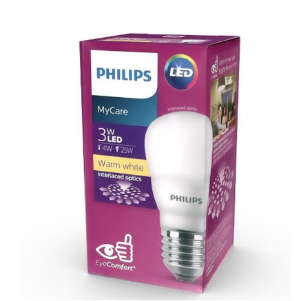 Jual Lampu LED philips 3W / 3 Watt Warm White / Kuning | Shopee Indonesia