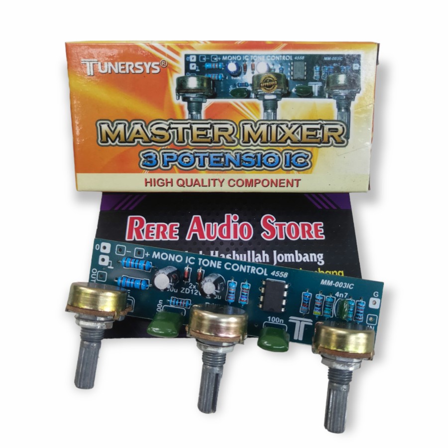Jual Master Mixer 3 Potensio Bass Trible TUNERSYS MM003 IC | Shopee ...