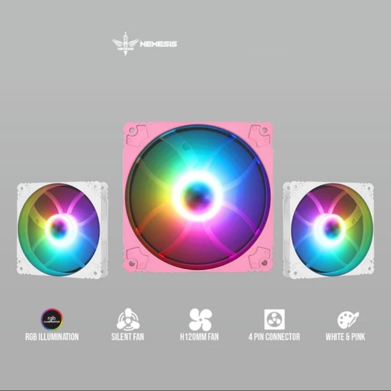 Jual NYK Nemesis RAINBOW Fan Case RGB 12cm | Shopee Indonesia