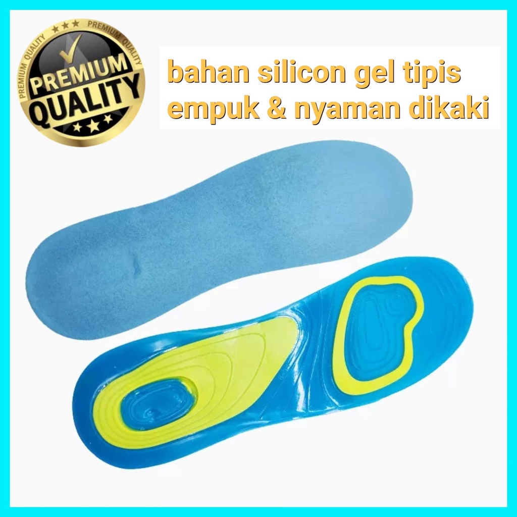 Jual BEST QUALITY INSOLE SILICON UNTUK SEPATU OLAHRAGA SEPATU SAFETY ...