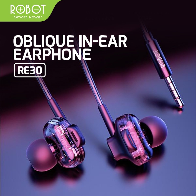 Jual HEADSET ROBOT RE30 TIPE KABEL TRANSPARANT / EARPHONE ROBOT MURAH ...