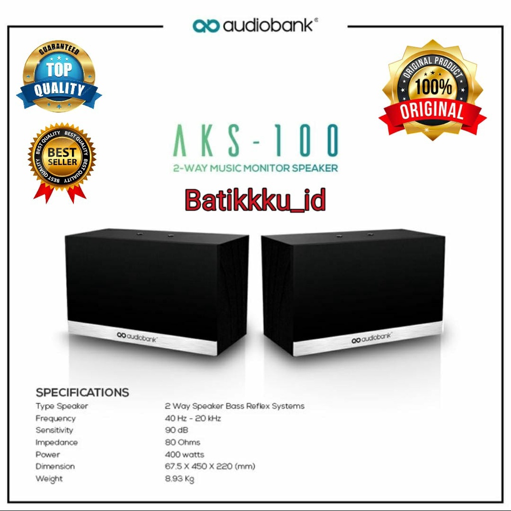 Jual Speaker Karaoke Audio Bank AKS 100 AKS100 ORIGINAL | Shopee Indonesia