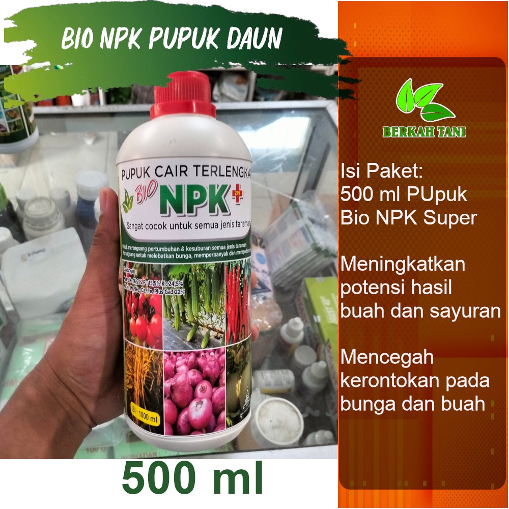 Jual Bio NPK 500 ml Pupuk NPK Cair Pupuk Penambah Bobot Padi | Shopee Indonesia