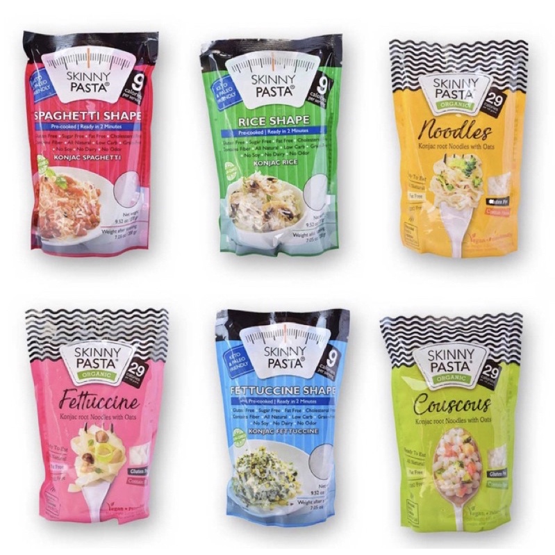 Jual Skinny/Pasta/Konjac/9-29 Calorie/Spaghetti/Fettuccine/Fettuccine ...