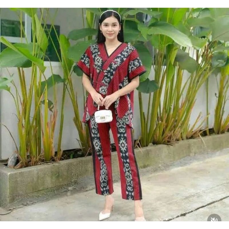Jual SETELAN BAJU TENUN COUPLE BAJU TENUN CANTIK | Shopee Indonesia