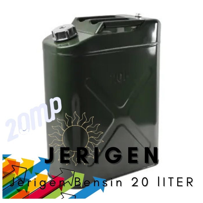 Jual Jerigen Bensin Solar Besi 20 Liter JERRY CAN GAS/DIE GREEN 20L ...