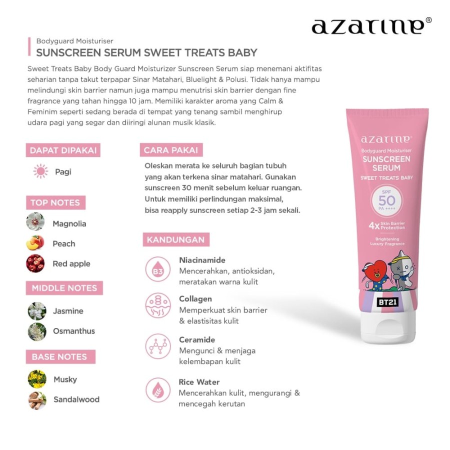 Jual Azarine Sweet Treats Brightening Combo / Bundle Face Serum Radiant ...