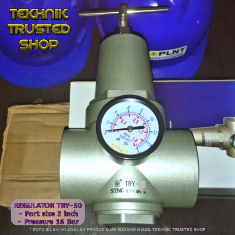 Jual Regulator air filter 2" 16 bar High pressure unit control tekanan ...