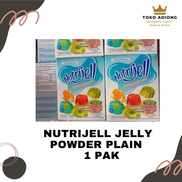Jual NUTRIJELL JELLY POWDER - PLAIN ( tanpa rasa ) 1 PAK ISI 12 SACHET ...