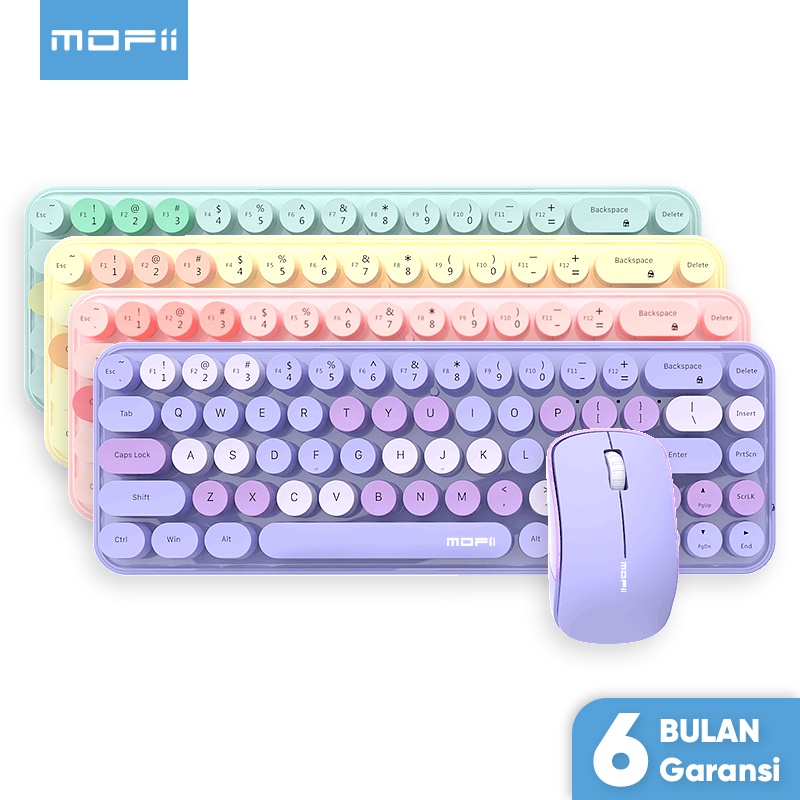 Jual Mofii Keyboard Mouse Wireless Set 2 4g Colorful Idou Shopee Indonesia