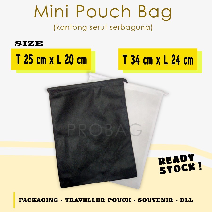 Jual Dust Bag - Pouch / Tas Serut / Tas Spunbond Min Order 2 Pcs ...