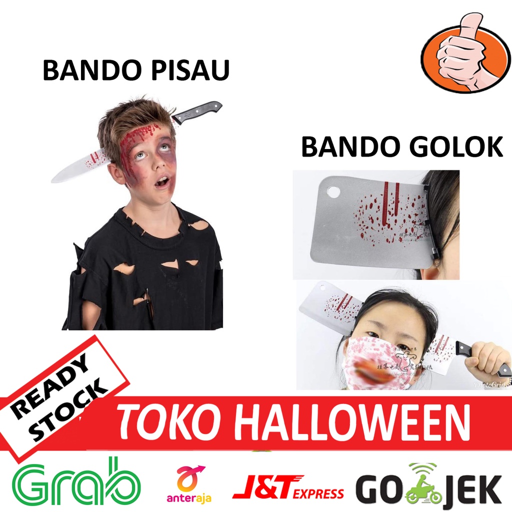 Jual bando halloween model pisau dan golok | Shopee Indonesia