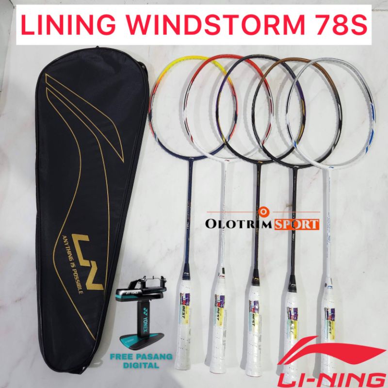 Jual Raket Badminton LINING WINDSTORM 78S 78 S Original | Shopee Indonesia