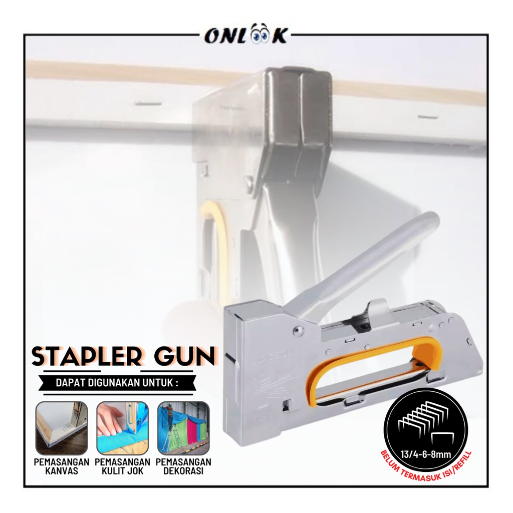 Jual Stapler Tembak 13/4-6-8mm Powerful Gun Tacker / Alat Pengokot Sofa ...