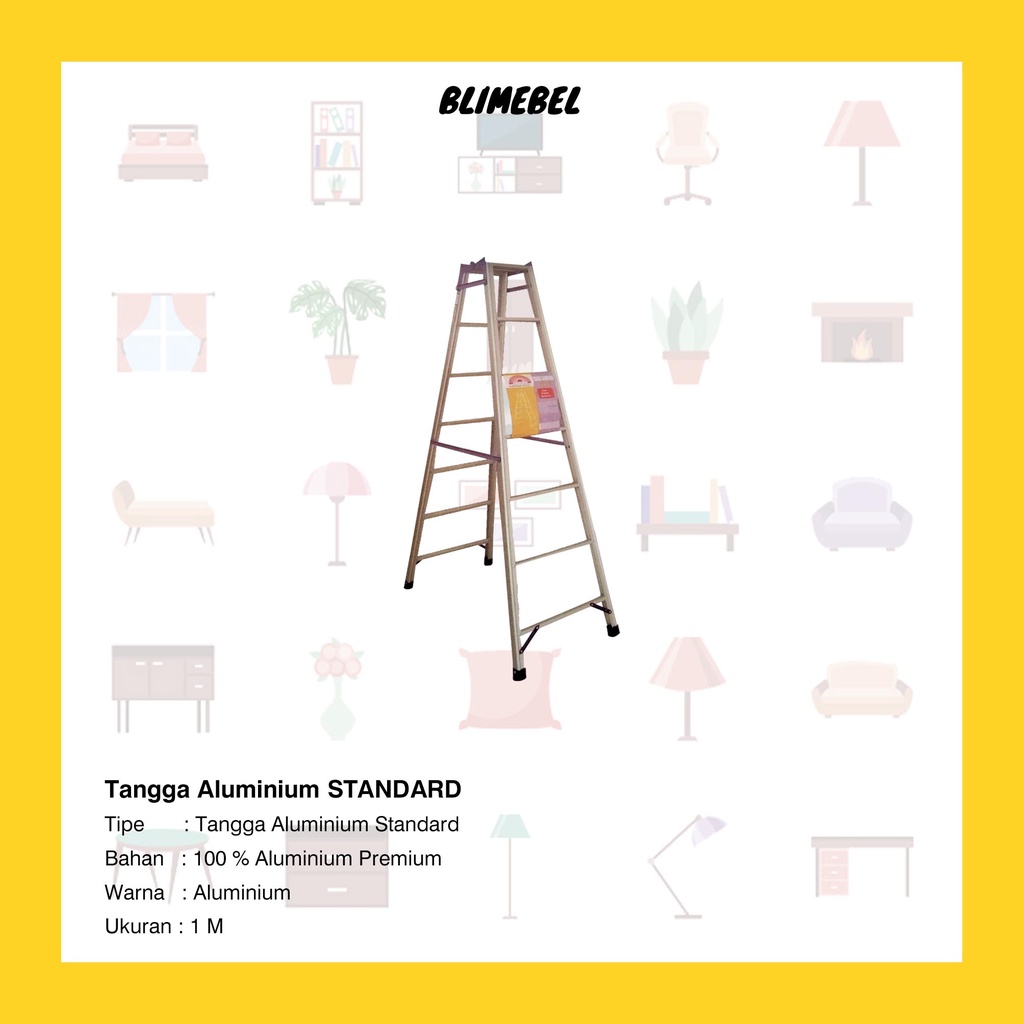 Jual Tangga Aluminium Standard 1M | Shopee Indonesia