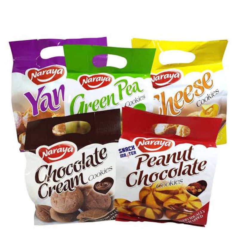 Jual Naraya cookies 280gram termurah rasa chocolate cheese yam green ...