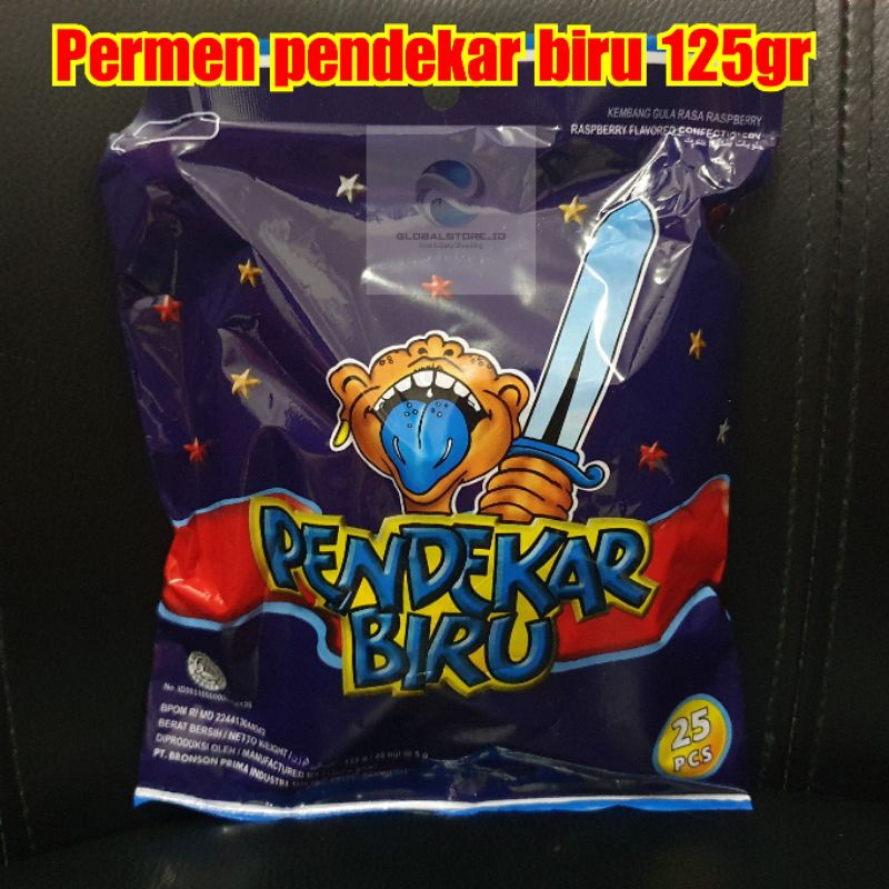 Jual Permen pendekar biru lolipop jadul 125gr | Shopee Indonesia