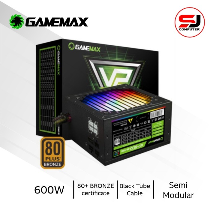 Jual Power Supply GAMEMAX VP600 VP-600 RGB 600 Watt 80+ Modular | Shopee Indonesia