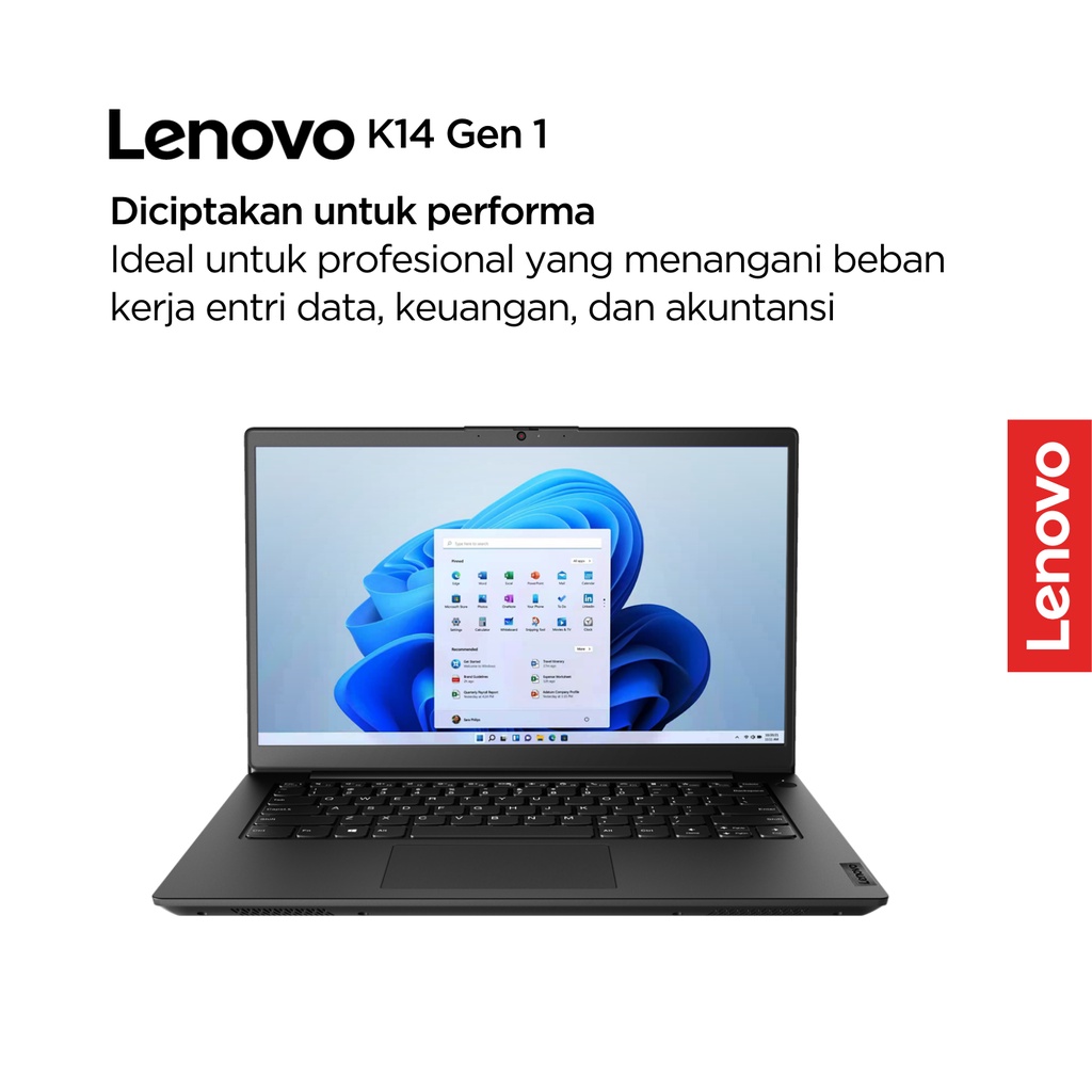 Jual Lenovo K14 Gen 1 4A00 Intel Core i7 1165G7 Win11 Home 16GB 512GB SSD 14" FHD TN 250nits 45% ...