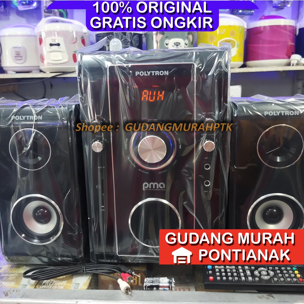 Jual SPEAKER POLYTRON PMA 9523 / PMA9523 [BLUETOOTH / AUX / USB / KARAOKE] (GARANSI RESMI) bukan ...