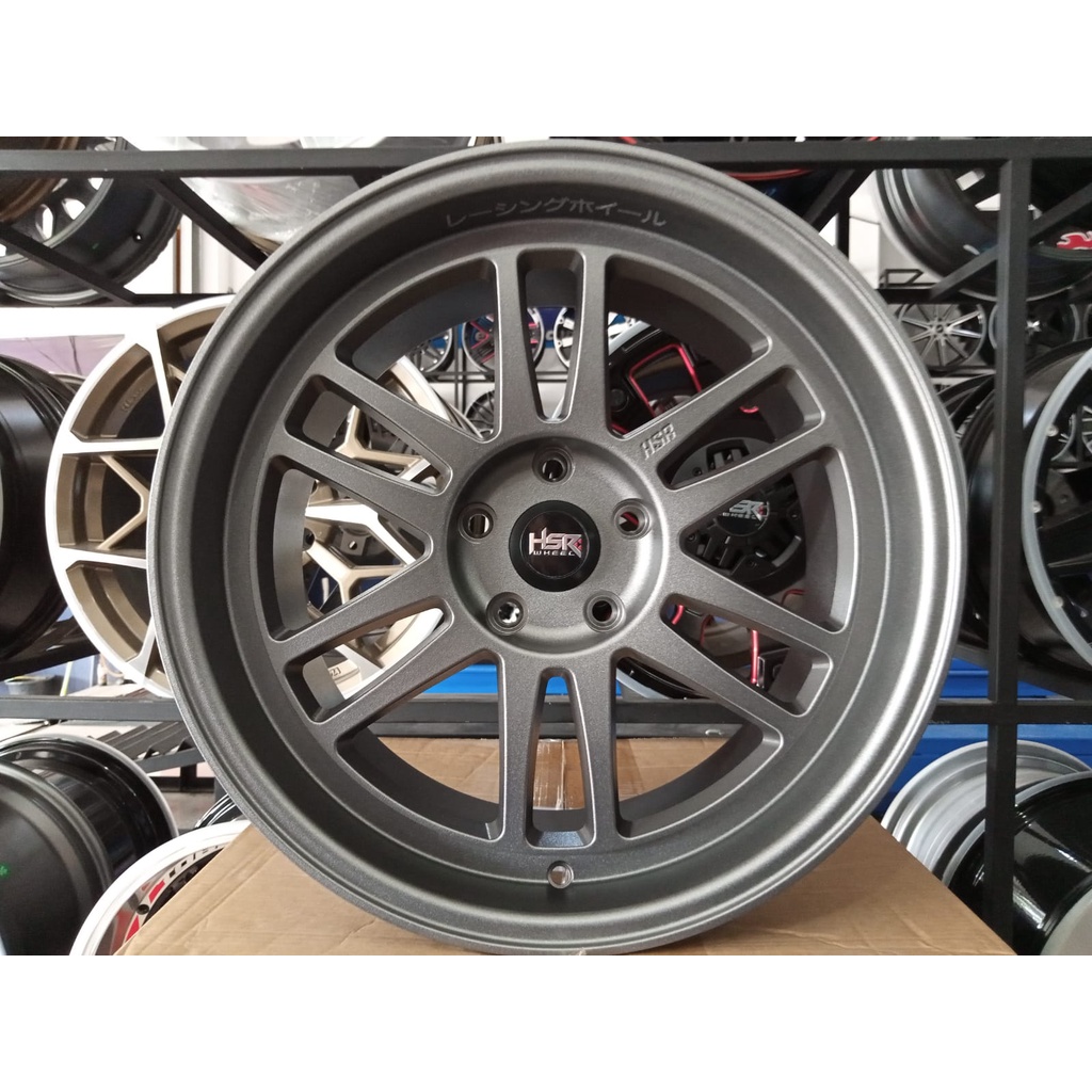 Jual Velg Mobil Racing Ring 18 HSR BOROKO BLY01 R18 Warna SANDY GREY Buat CRV HRV Mazda3 Innova ...