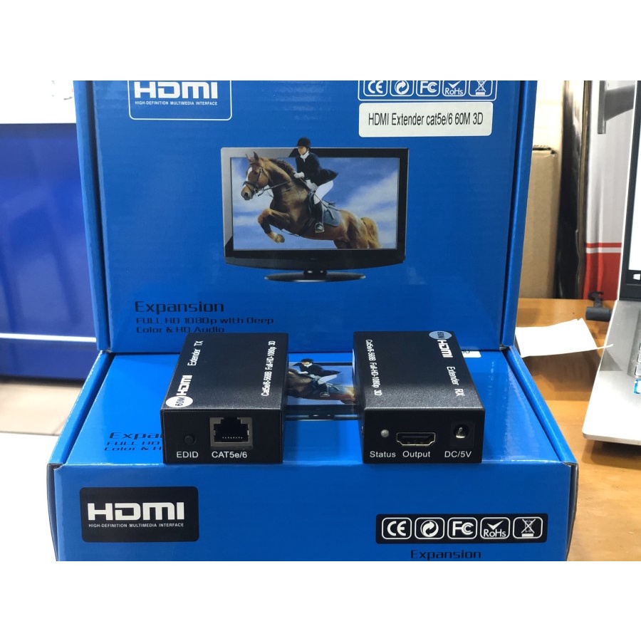 Jual HDMI EXTENDER 60M by Cat-5e/6 barang di jamin bagus | Shopee Indonesia
