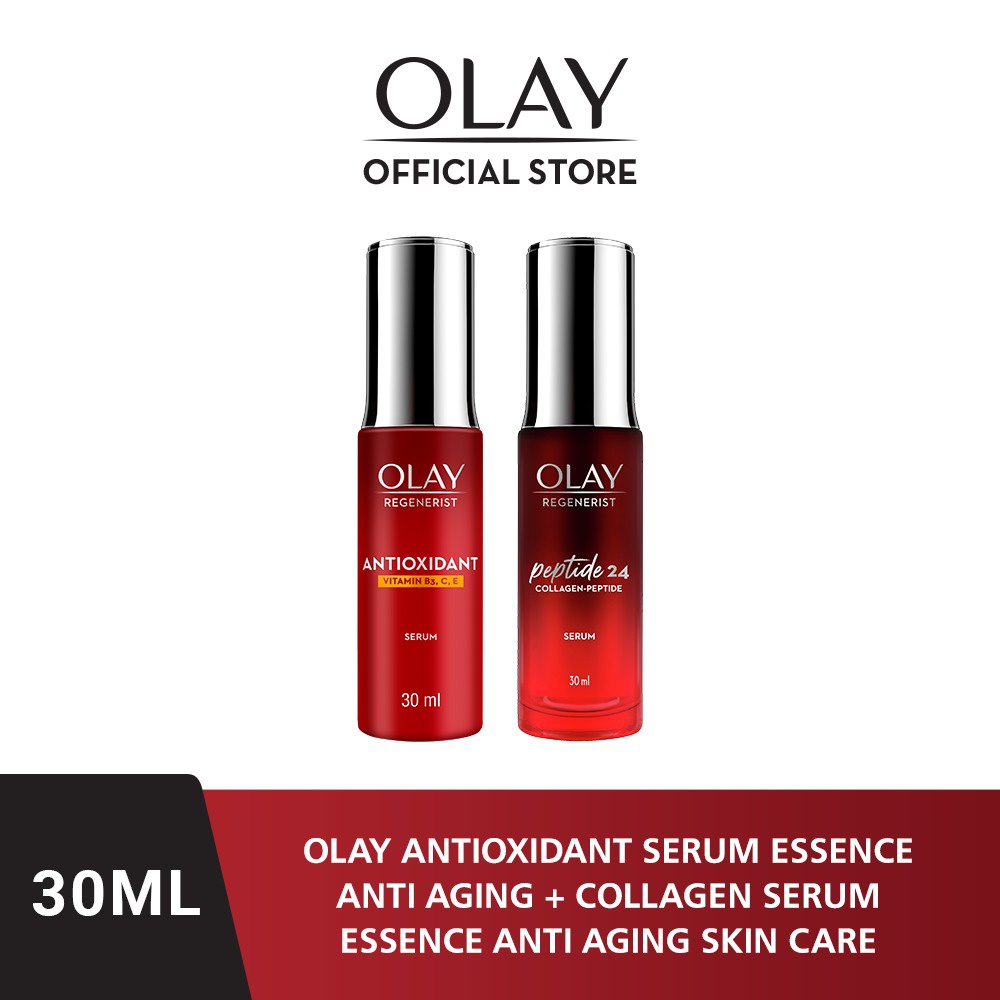 Jual Olay Antioxidant Serum 30ml Essence Anti Aging + Collagen Serum ...