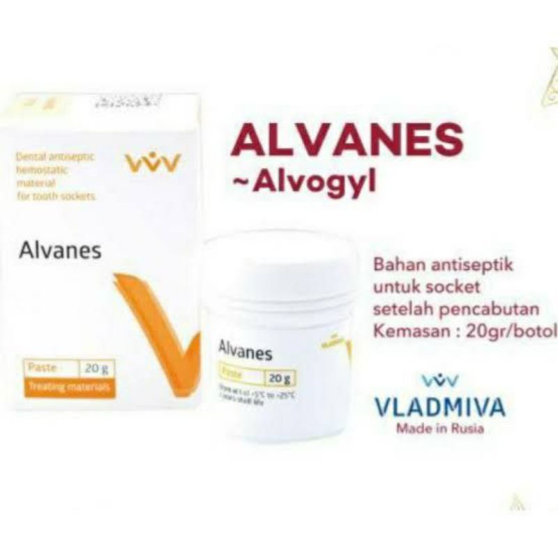Jual Dental ALVOGYL ALVANES Vladmiva Rusia / Bahan antiseptik untuk ...