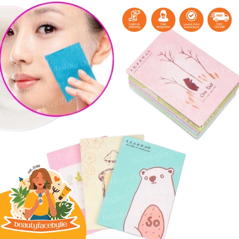 Jual Kertas Linen Tissue Penyerap Minyak Wajah 50PCS | Shopee Indonesia